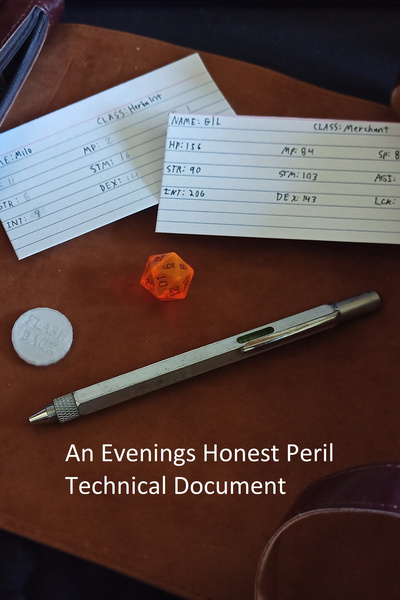 Session 4 - I got a bone to pick with you. - An Evenings Honest Peril - Technical Document ...