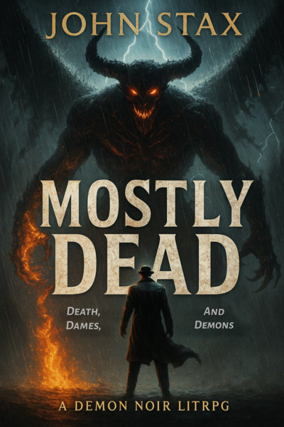 Chapter Two: Deathcabs and Drycleaners - Mostly Dead: A Demon Noir LitRPG ♣ ♦ ♥ ♠ | Royal Road